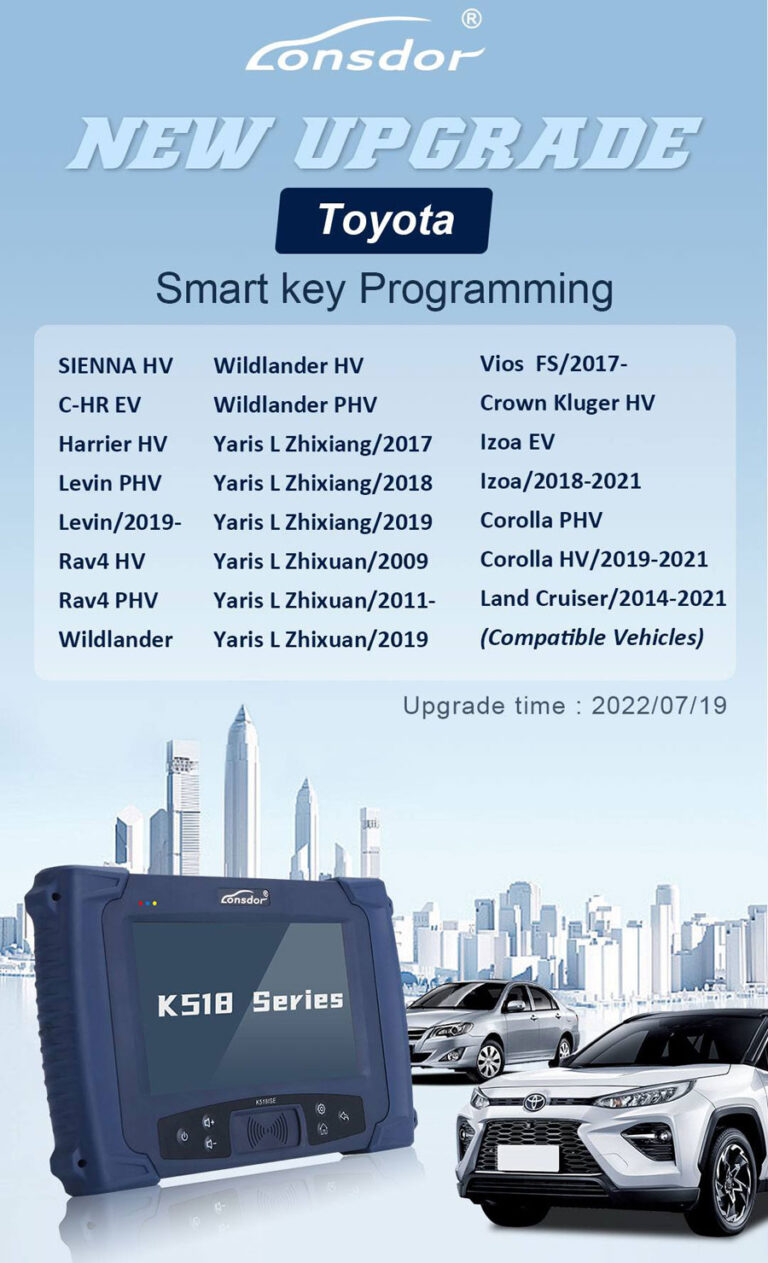 Lonsdor Tablet Auto Key Programmer Tech Support Blog