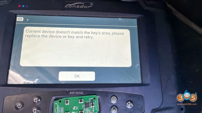 Lonsdor JLR Key Device Not Match Key Area Error Solution | Lonsdor Auto ...